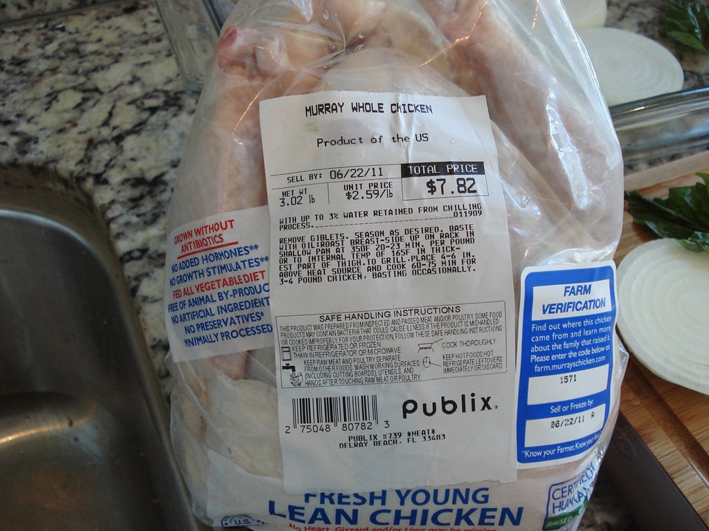 Cost Of Whole Chicken At Publix at Mary Bevis blog